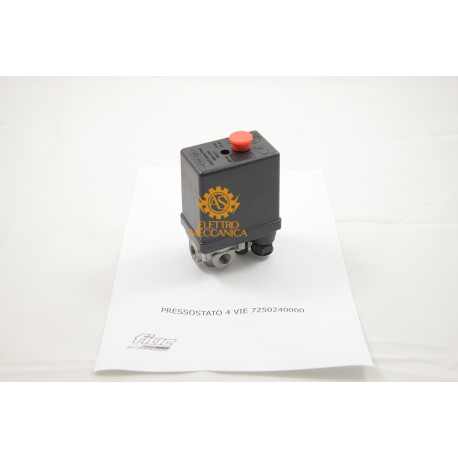 4 way - pressure switch 1/ 4” connector 7250240000 Fiac genuine spare part