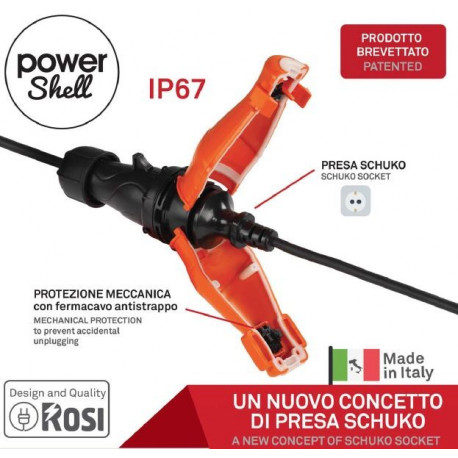 Presa Schuko IP67 Con Gusci Di Protezione Per Spine Schuko Pressofuse ...