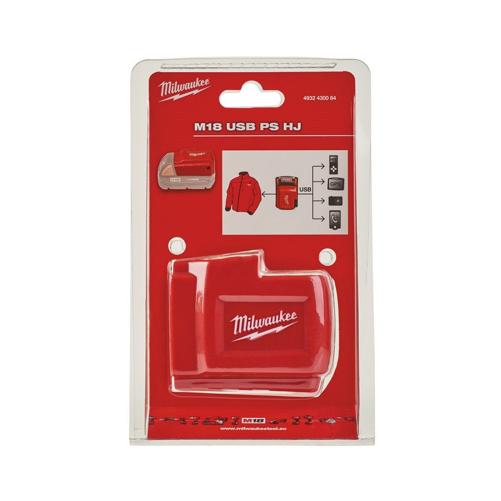 Original Milwaukee M18 Adapter with USB port