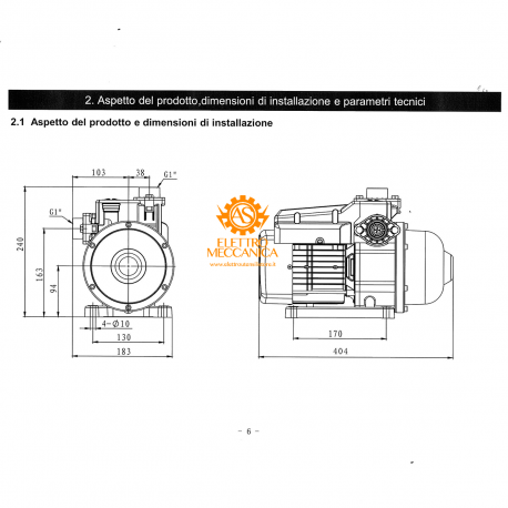 Matra multistage pump with Aladino ADVANCE frequency converter MHI 20/3 ...