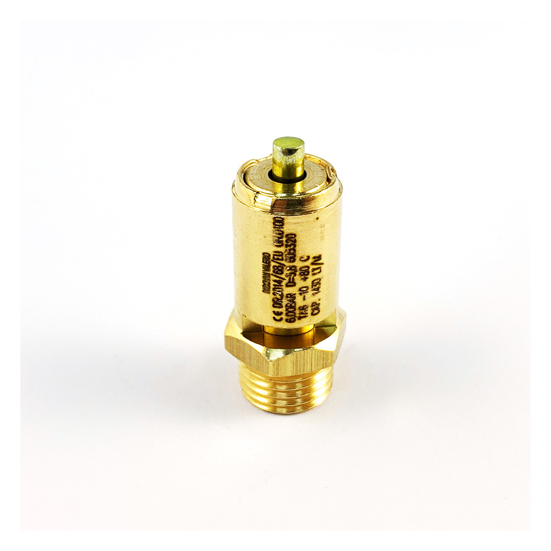Valvola di sicurezza dell'aria 1/4" 6 Bar Certificata