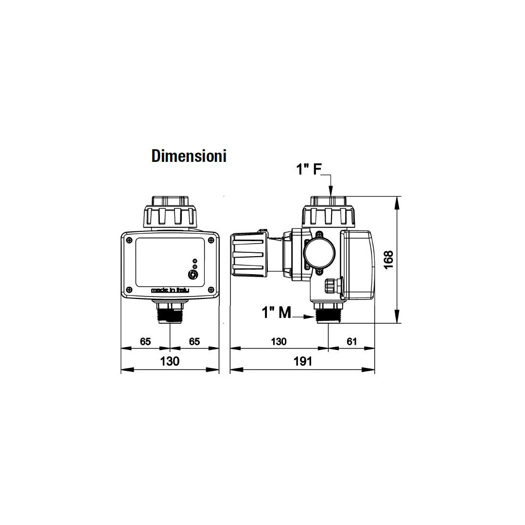 Pedrollo PRESFLO VARIO Presscontrol Easypress fino a 2HP